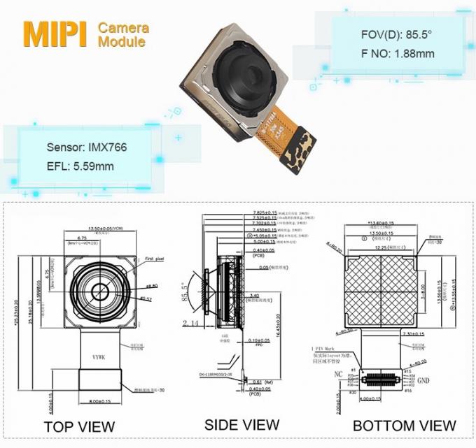 50MP Sony IMX766 CMOS Image Sensor Camera Module Face Recognition